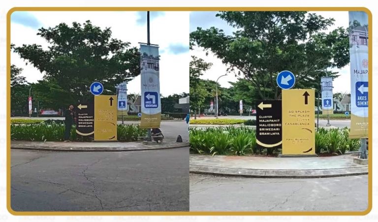 Workshop | Pemasangan Papan Tanda Arah | Panjibuwono City | Kab. Bekasi ...